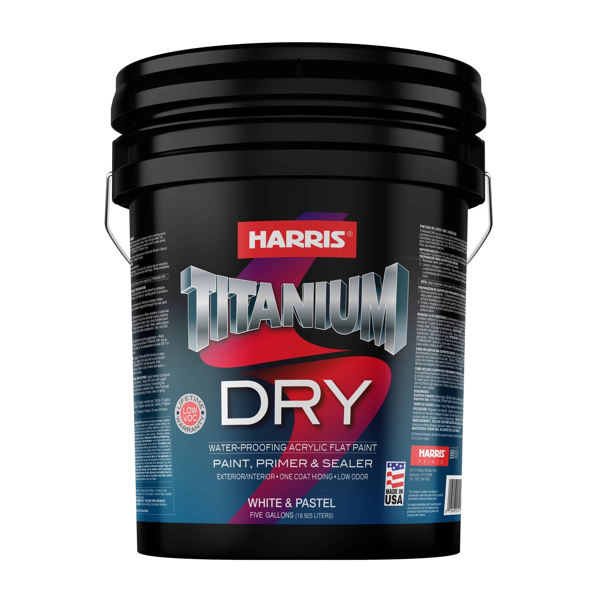 Harris® Titanium Dry Flat - Harris Paints – COLORS & MORE, INC.